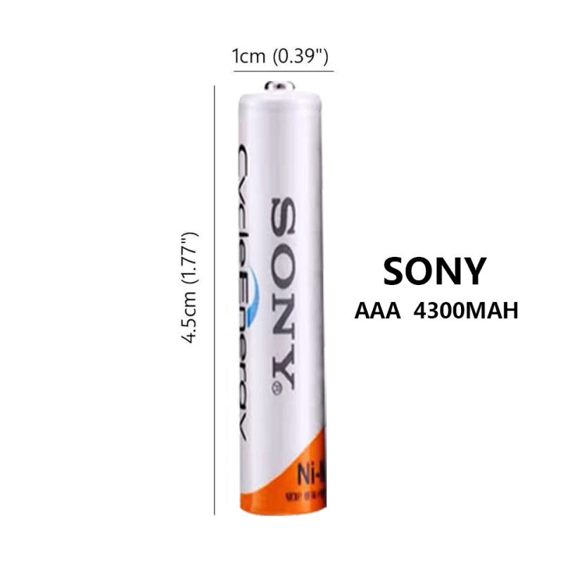 Pack of 4 Sony AA Rechargeable Battery Cell CLOCK SIZE Imported Sony ...