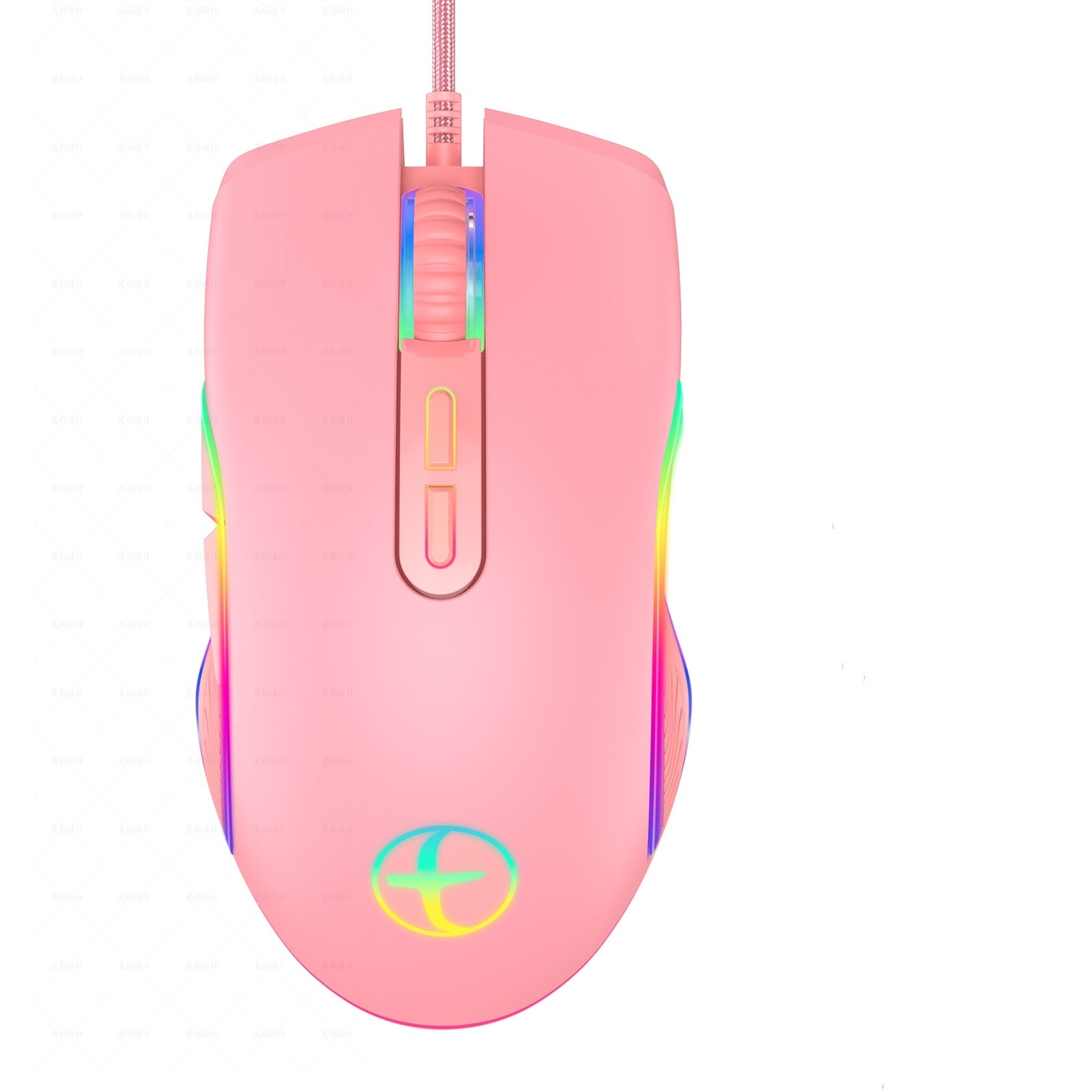 Jelly Comb USB Type-c Mouse 3200 DPI USB C Gaming Mouse Computer Wried ...