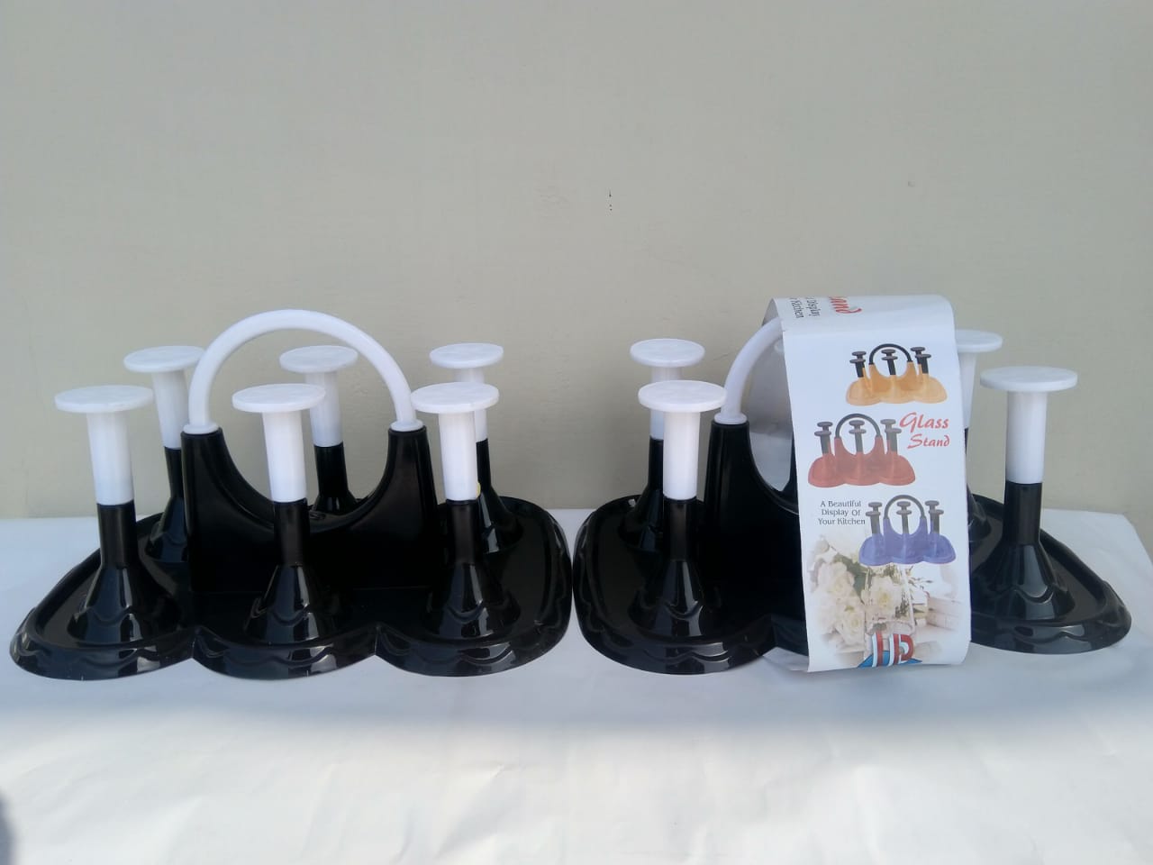 Water Glass Stand Cup Stand Multi Color Plastic Glass stand | Daraz.pk