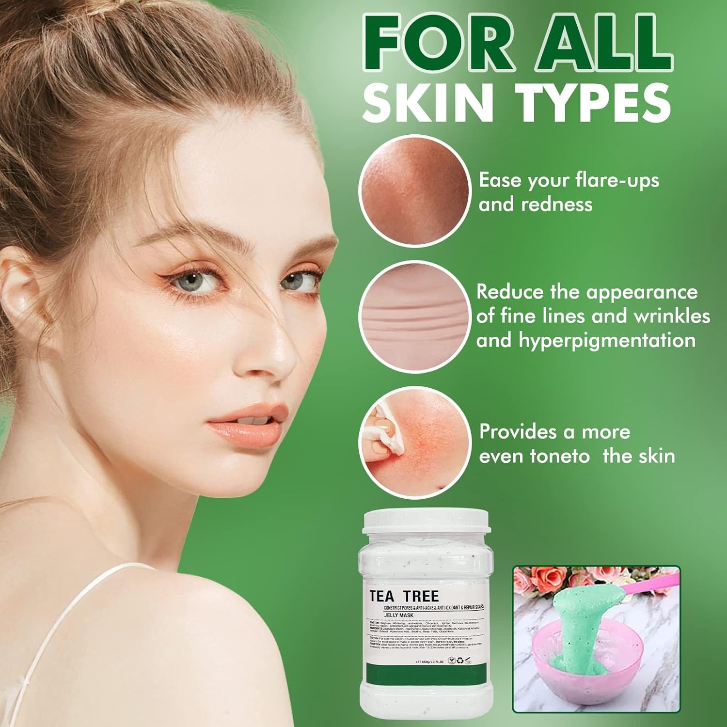 Fresh Mint Refresh Facial Face & Oil-Control Jelly Mask Sheet Peel Mask ...