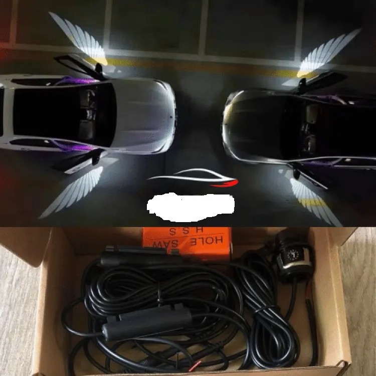 Angel Wing Lights - Car Side Mirror Welcome Lights | Daraz.pk