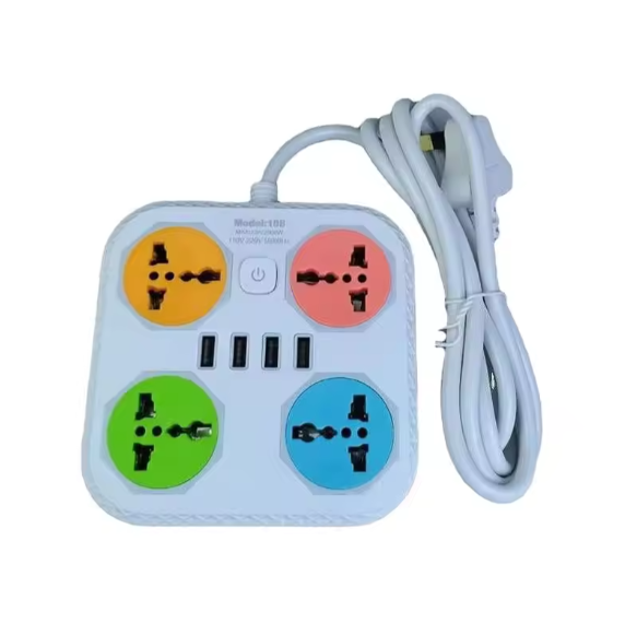 Smart Universal Extension Board 4 Power Socket + 4 Usb Ports Smart Plug ...