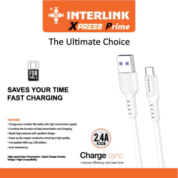 Interlink Mobile Type-C cable | Daraz.pk
