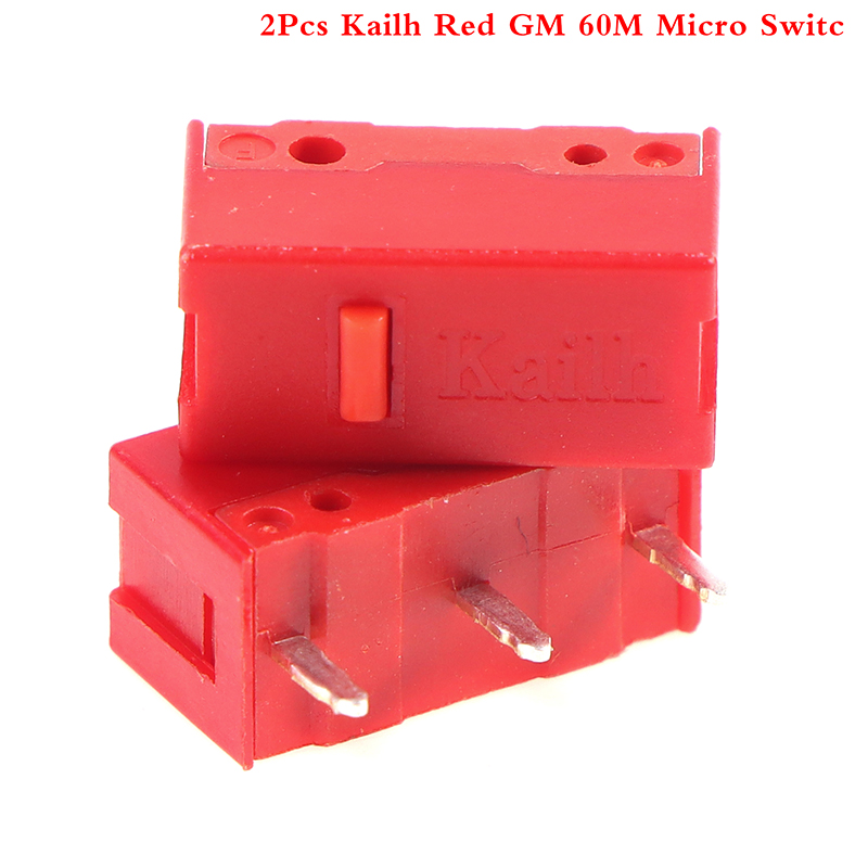 2Pcs Kailh Red GM 60M Micro Switch for Game Competition Mouse Button ...