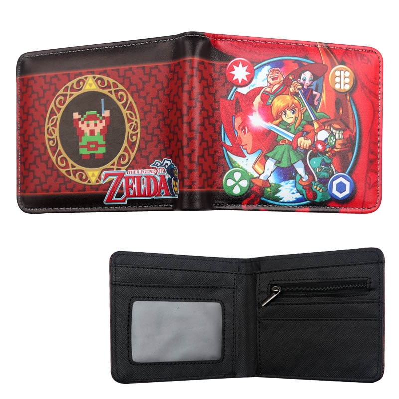 Game Zelda Wallet With Coin Pocket Men's Bifold Purse Wallet Credit/ID ...