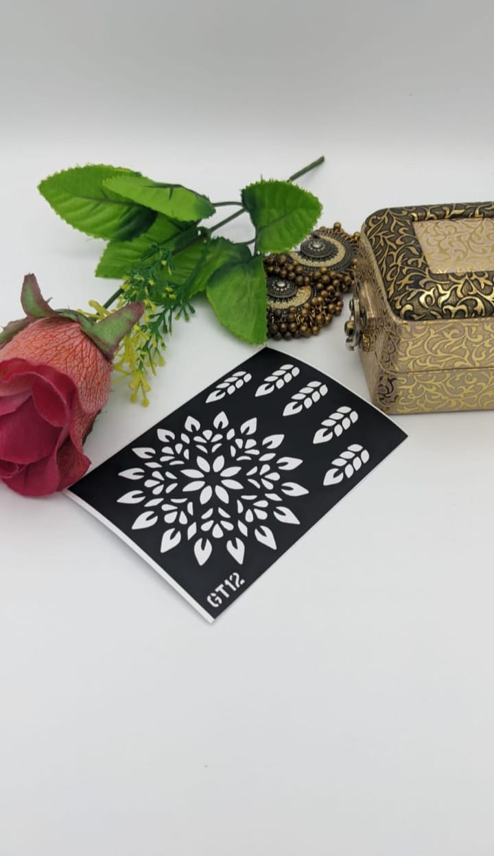 New Mehndi Design Henna stencil mehndi sticker 10 | Daraz.pk