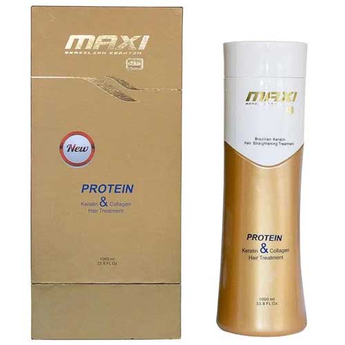 Maxi Gold Brazilian Protein Keratin&Collagen Hair Treatment 1000ml in ...