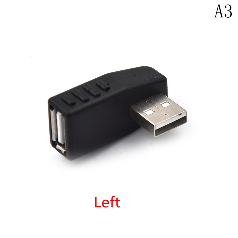 USB 2.0 Male to Female Angled Adaptor L Shaped Extension Connector ...