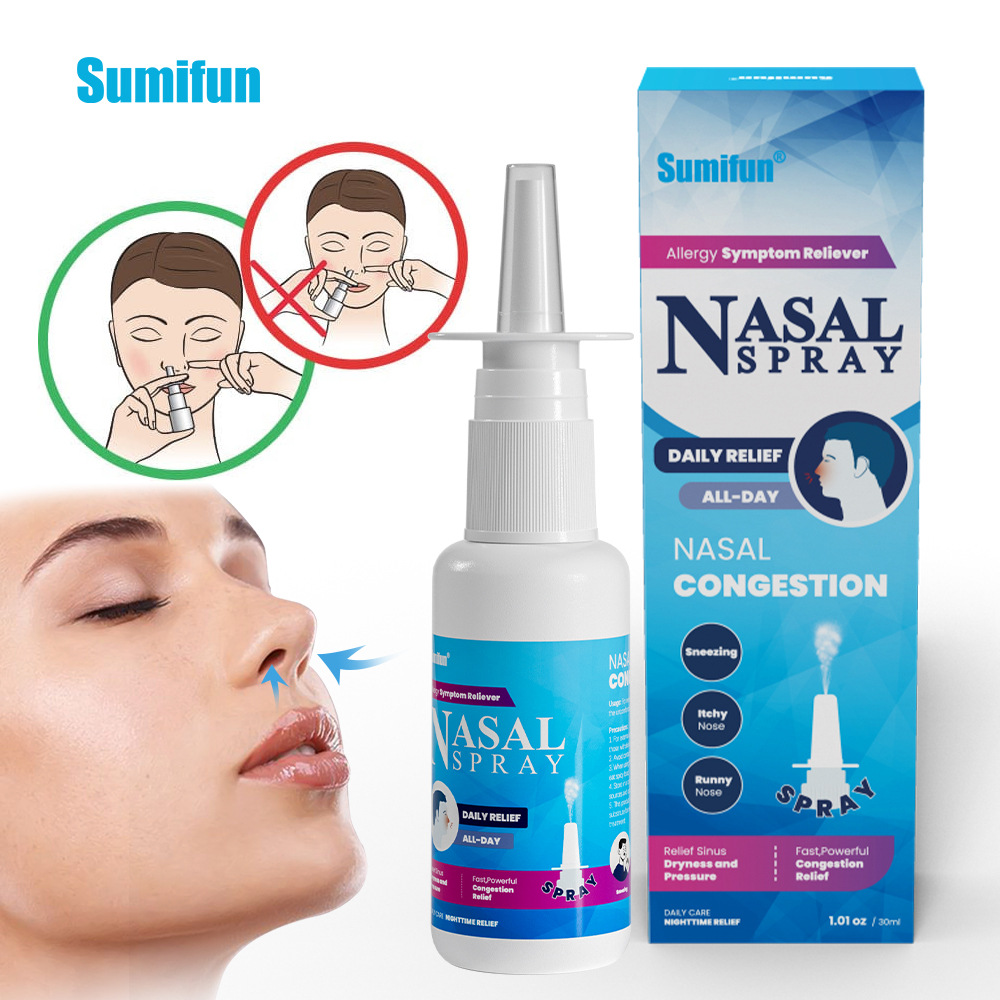 Sumifun Rhinitis Spray Nasal Inhaler Treat Sinusitis Cold Nasal ...