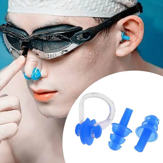 Speedo Water Protector Nose Clip and Ear Clip Swimming Kit Nose and Ear ...