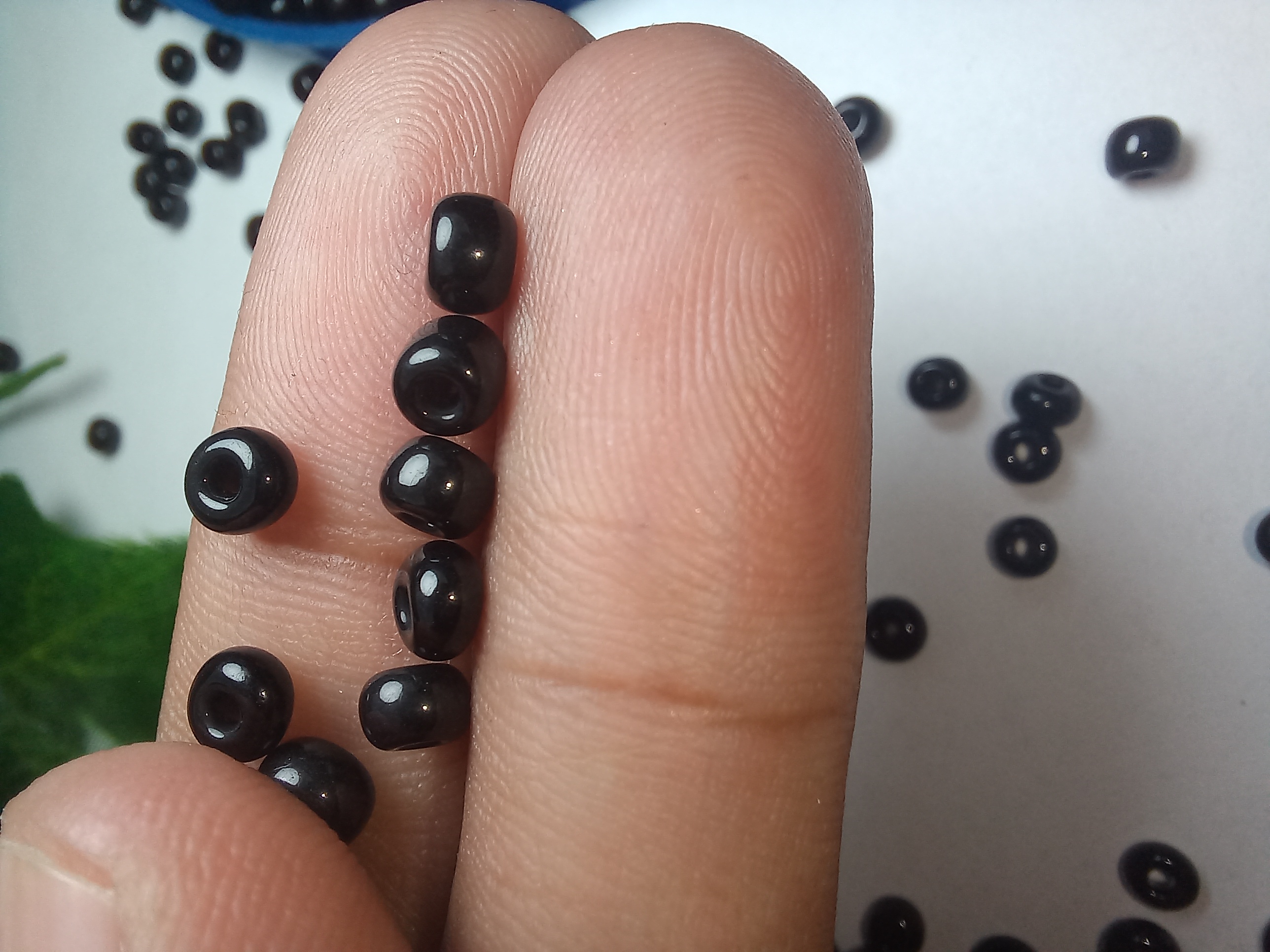 Pack of 200pcs, White Glass Seed Beads, Mini Beads, Poth Beads, About 3 ...