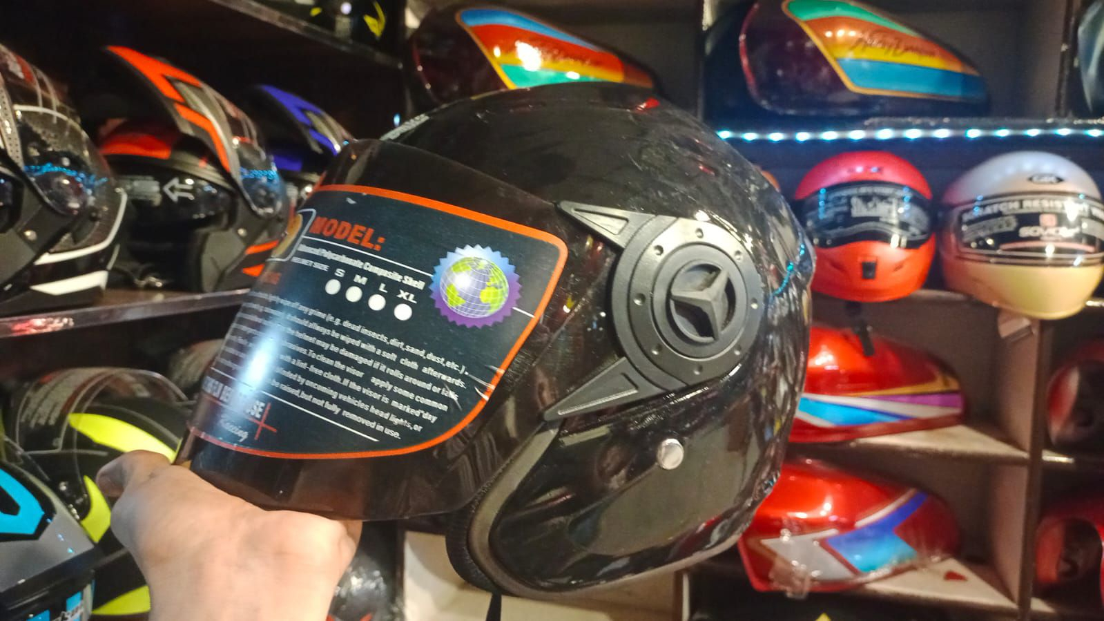 Half Face Primax Helmet For Bike Comfortable and Safe | Daraz.pk