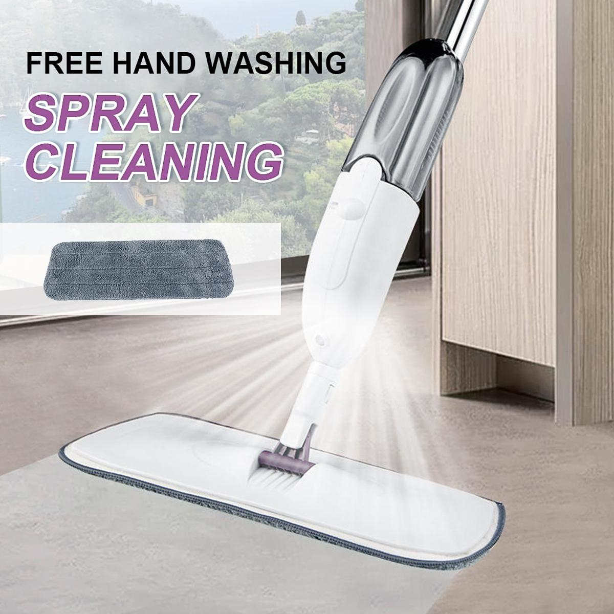 Water Spray Mop, Flat Spray Mop, 360 Degree Spray with Mop, Microfiber ...