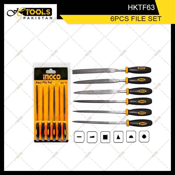 INGCO 6pcs File Set (Old Model) HKTF63 | Daraz.pk