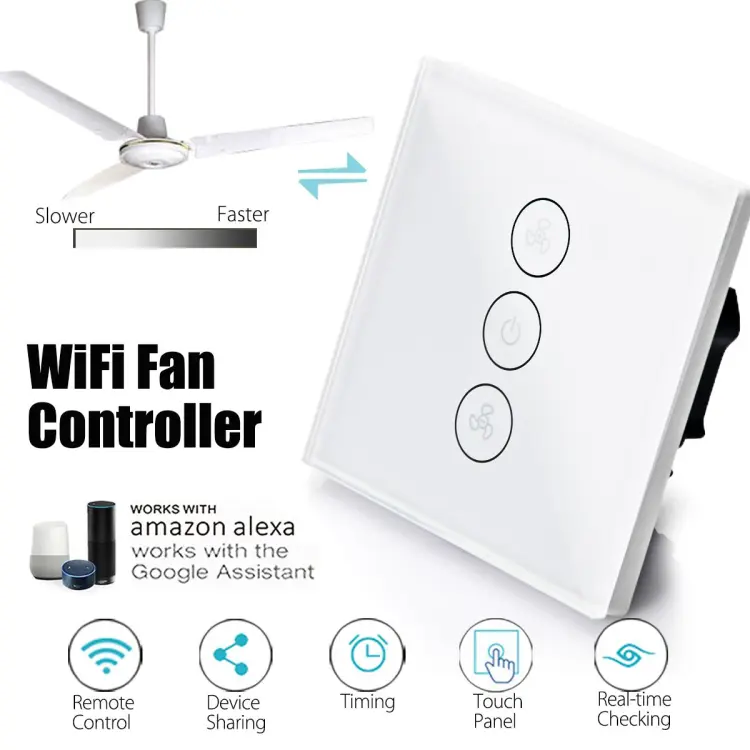 Alexa Controlled Ceiling Fan Switch | Shelly Lighting