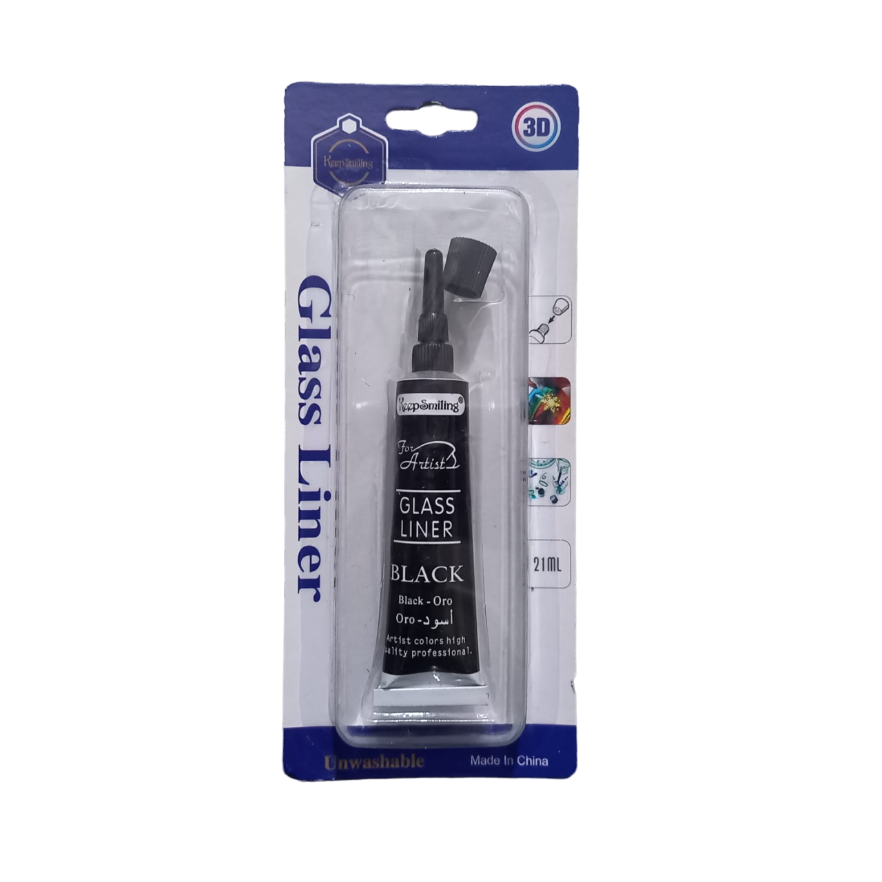 Keep Smiling Glass Paint Liner 3D Glass Color 21 ml | Daraz.pk