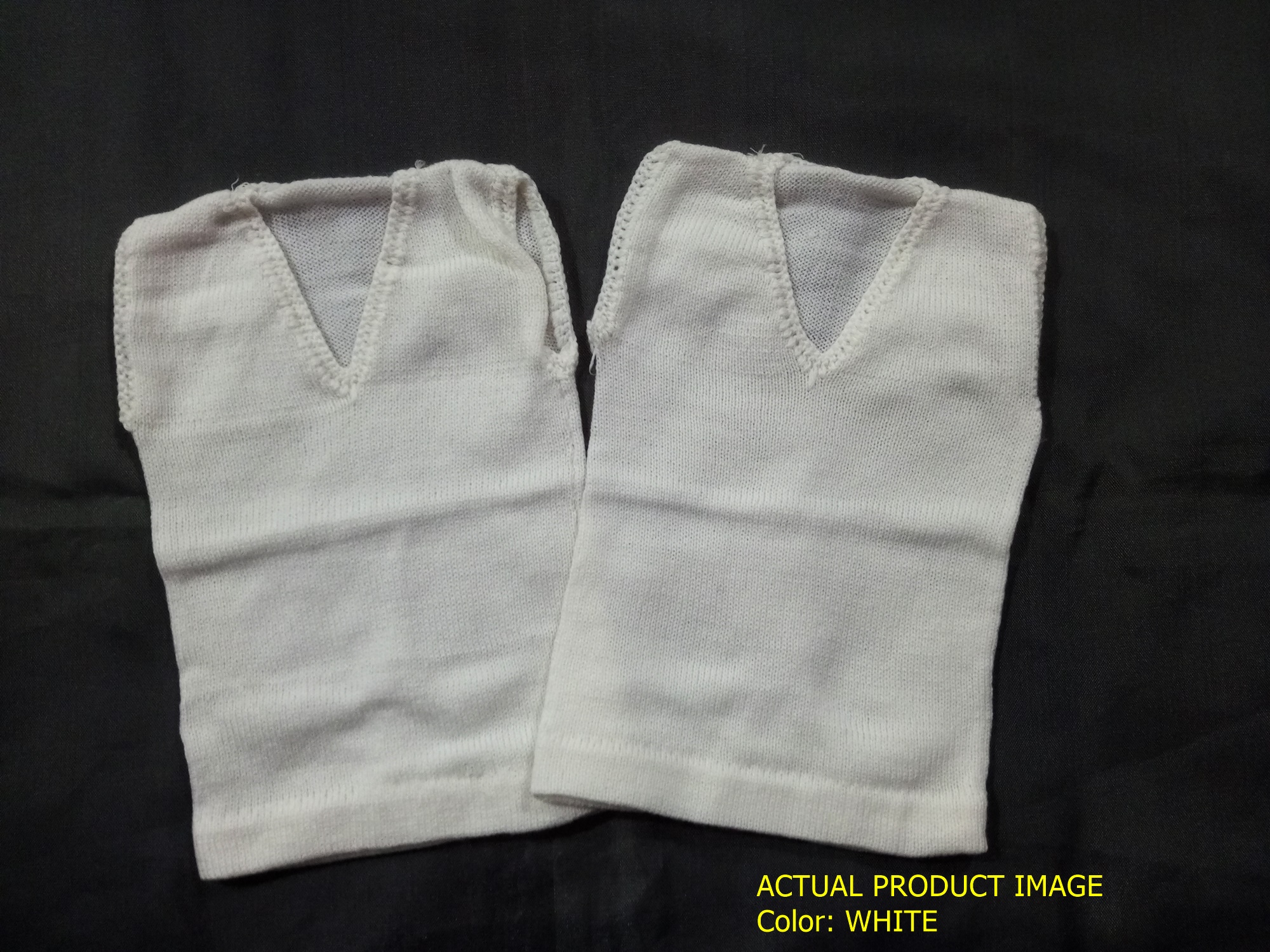 Pack of 2 - Baby Toddlers Knitted Inner Sweater (Sleeveless White ...