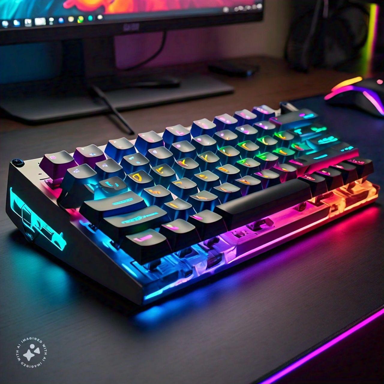 Metallic Gaming Keyboard RGB with Mechanical Feeling And Free RGB ...