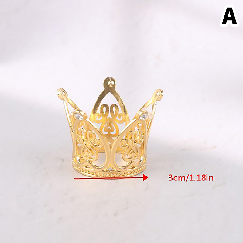Crown Cake Decoration Princess Topper Pearl Tiara Children Hair ...