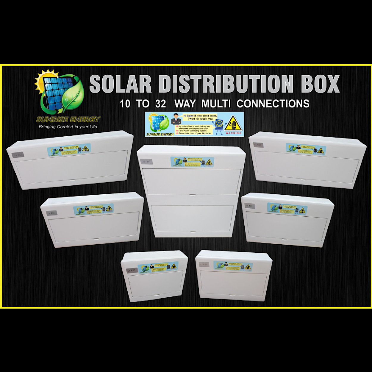 Solar Distribution Box 10-32WAY Household illumination Electrical ...