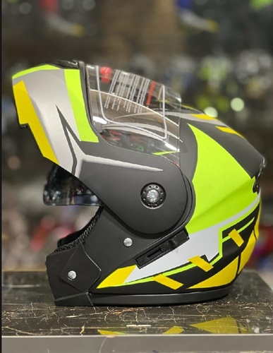 SUPER AIR original branded flip up helmet 3 in 1 with dual visor in ...