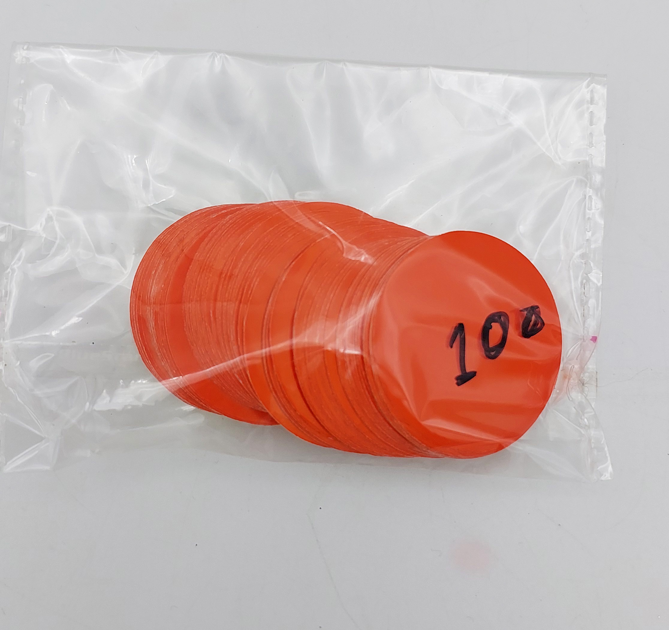 BOLD & BRIGHT RED: 100 PACK OF 1.5 INCH CIRCLE STICKERS | Daraz.pk