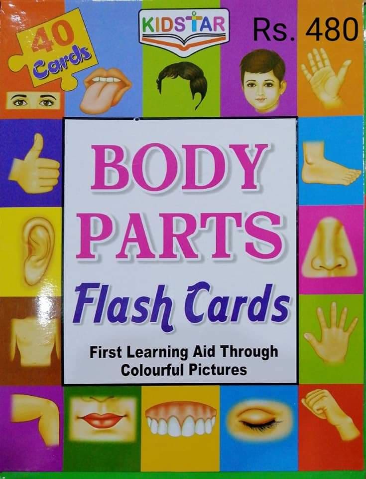 40 Big Size Flash Cards Of Body Parts Price in Pakistan - View Latest ...