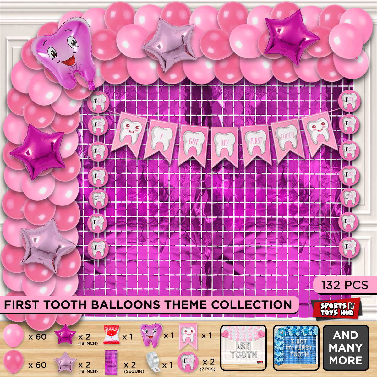 First Tooth Card Banner Theme Collections, Baby's First Teeth ...