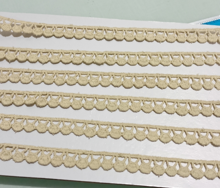 FASHION! 2 Yards (gaz) Milky Shuttle Lace For Women Clothes /Size Half ...