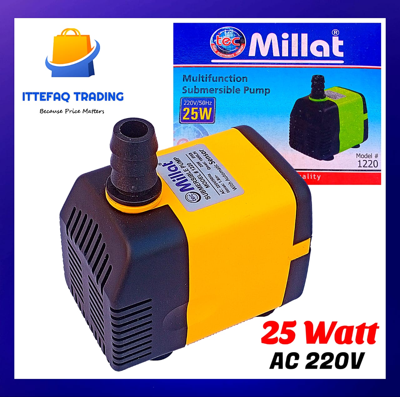 220V AC Air Cooler Water Pump 25W AC 220V Cooler Pump Submersible Pump ...