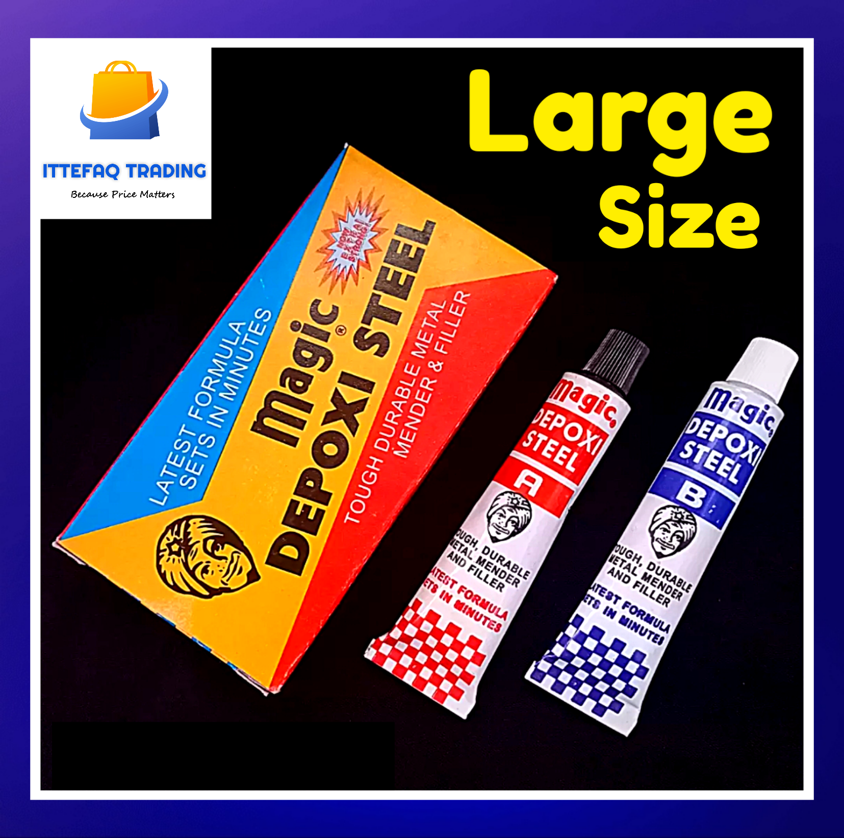 Magic Depoxi Steel, Large Size Pack | Daraz.pk