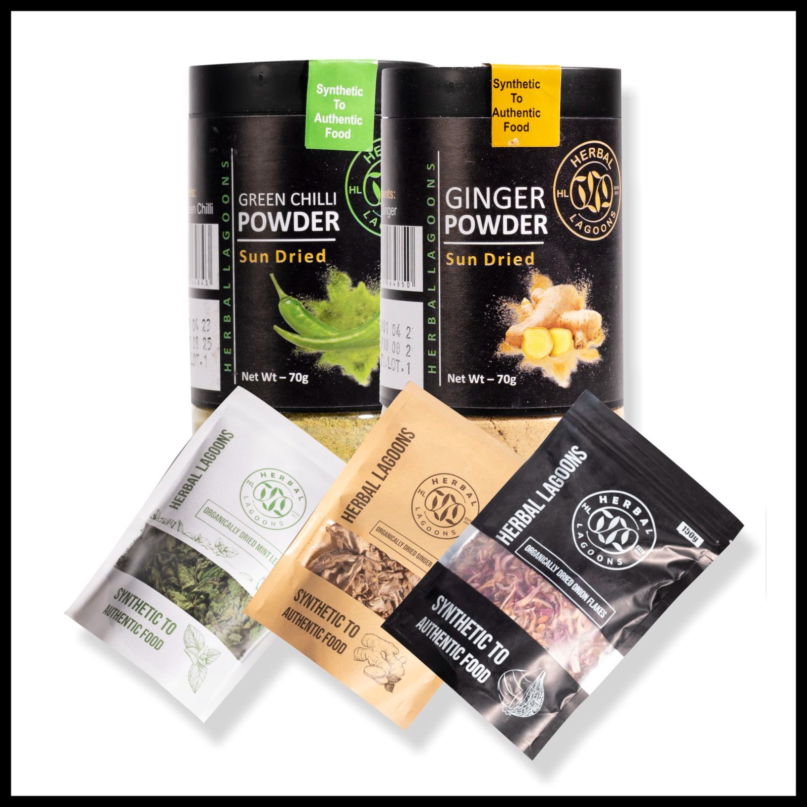 Pack Of 5 Dehydrated Dry Onion Flakes Dehydrated Ginger Flakes ...