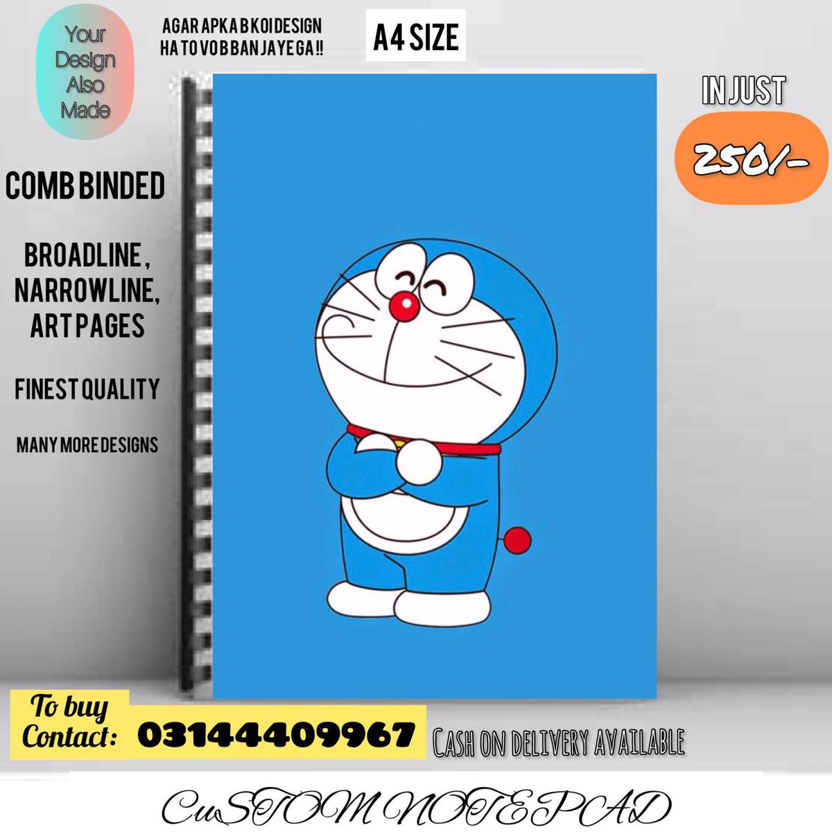 DOREMON NOTEBOOK ARTICLE 2 A4 SIZE | Daraz.pk