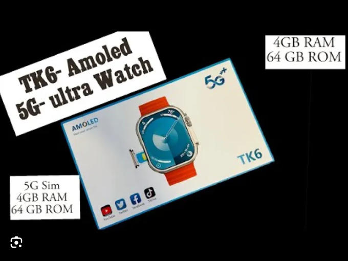 TK4 Ultra Smart Watch with 4G Sim amoled display 4/64 gb 4g sim | Daraz.pk