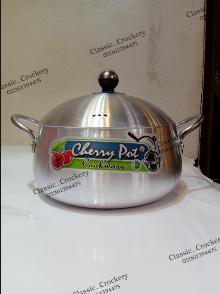 Cherry Pot silver Pot (pateli) (handi) cookware New style - Sizes are ...