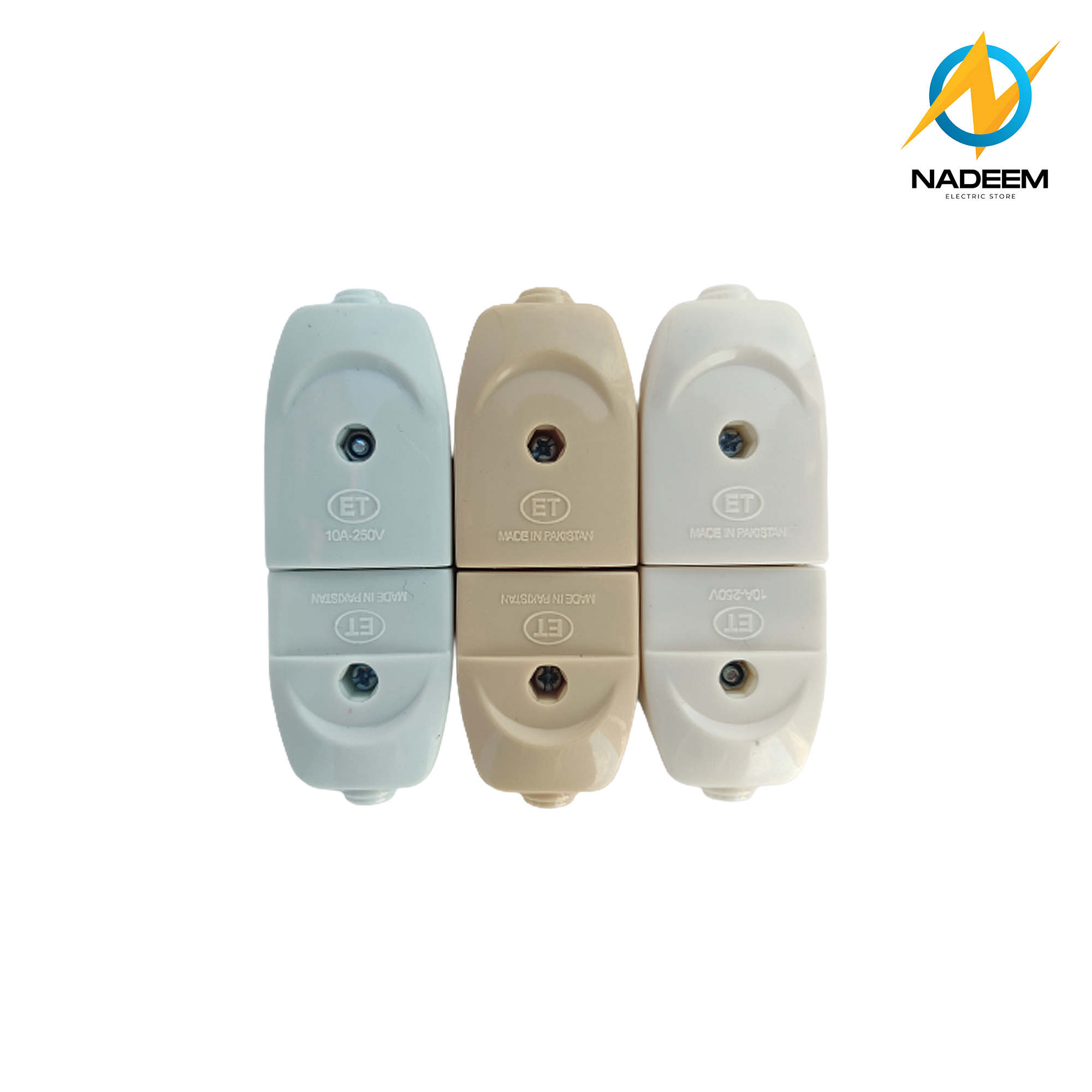 Two Pin Show PACK OF 6 Pairs - Male Female Electric 2-Pin Plug & Socket ...