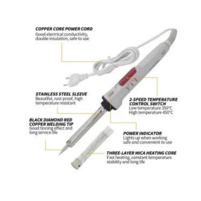 Adjustable Temperature JRF Electric Soldering Irons - 30W/40W Solder Irons for Welding, Rework ...