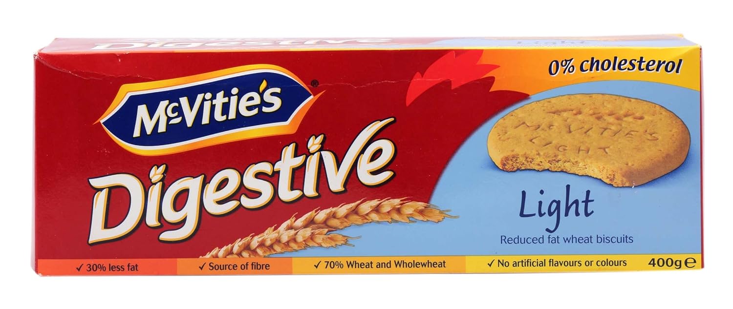 BISCUITS|McVitie's Imported (UK) Digestive Light Wheat Biscuits with 30 ...