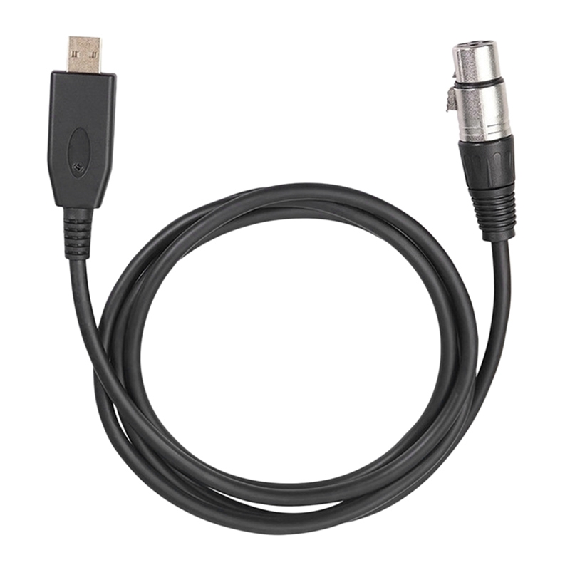 REXLIS 6FT USB Microphone Cable, 3 Pin USB Male to XLR Female Mic ...