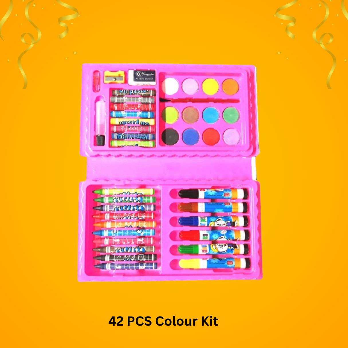 42 PCS Colour Kit Colour Box for Kids Multi Colouring Kit/Set With ...