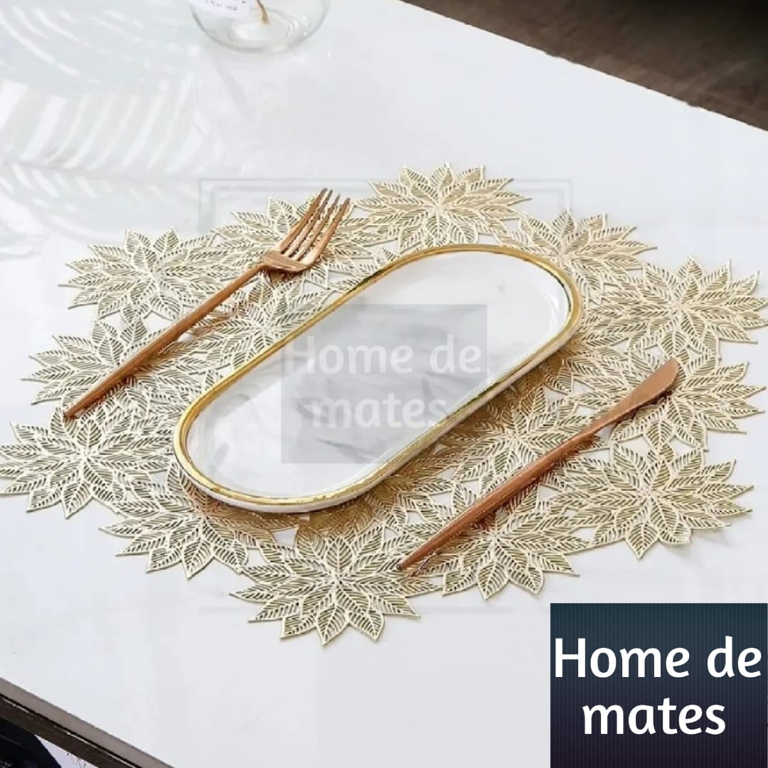 Placemats for Dining Table Set of 2/4/6 Round Hollow Out Table Mats ...