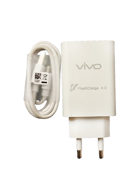 Vivo Fast Charger 4.0 Adapter With Type C & Android Date Cable For ...
