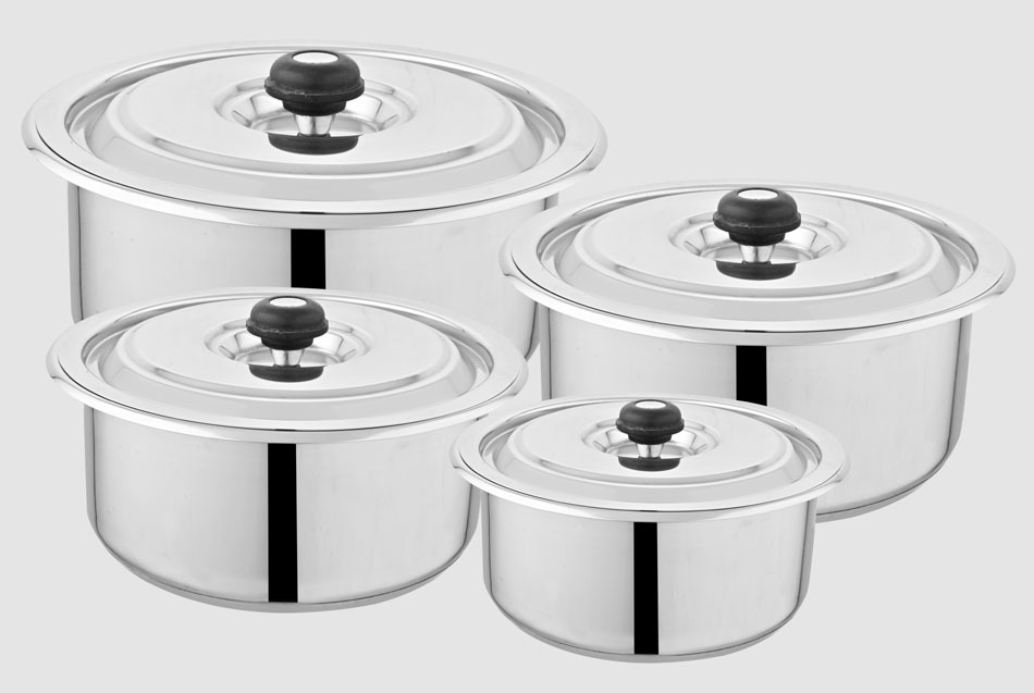 Alpha Stainless Steel Glory Casserole Sets | Stainless Steel Cooking ...