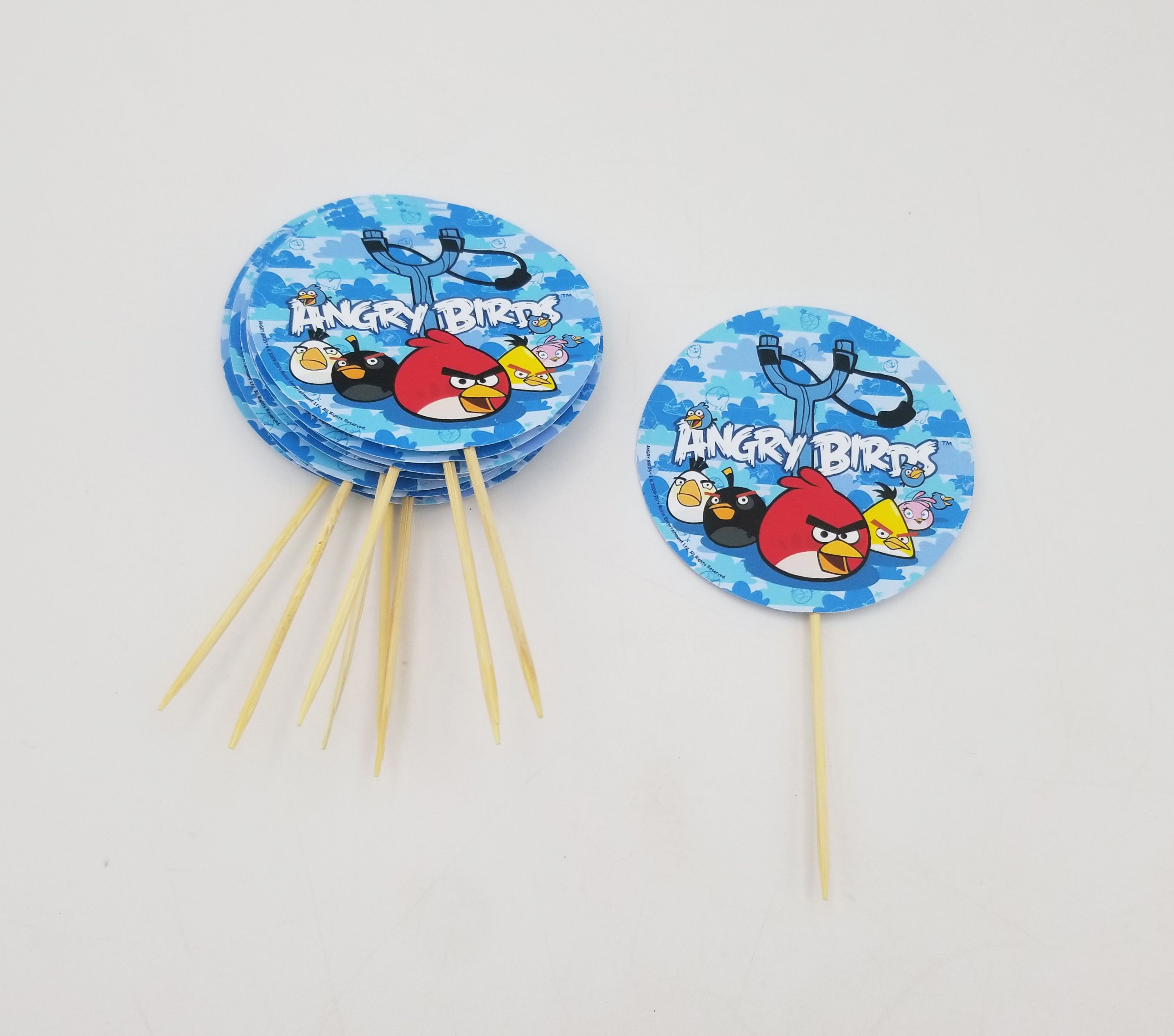 ANGRY BIRDS THEME CUPCAKE TOPPERS PACK OF 10 CUPCAKE TOPPERS | Daraz.pk