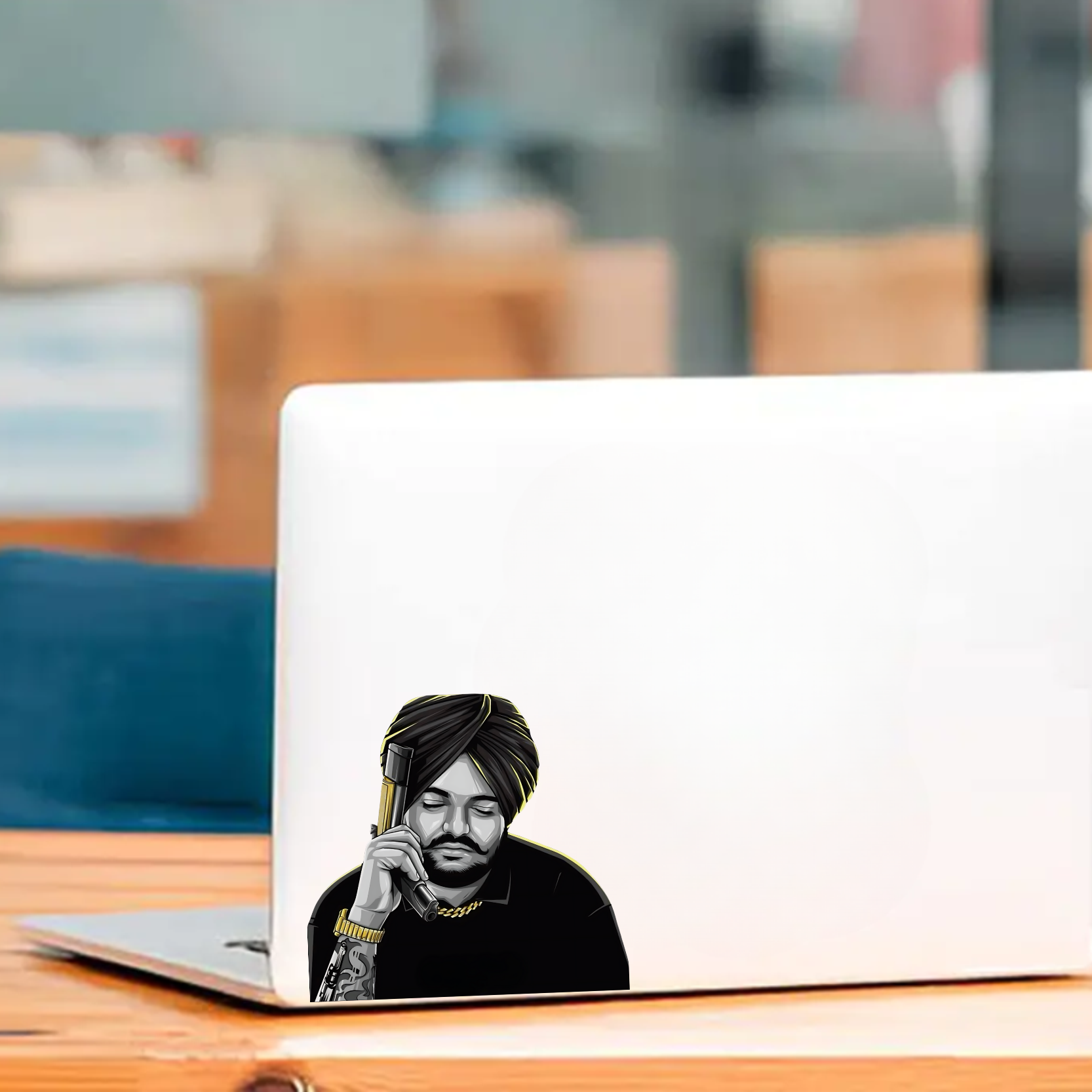 Sidhu Moose Wala Sticker, Peel and Stick, HD Print and Laminated Vinyl ...