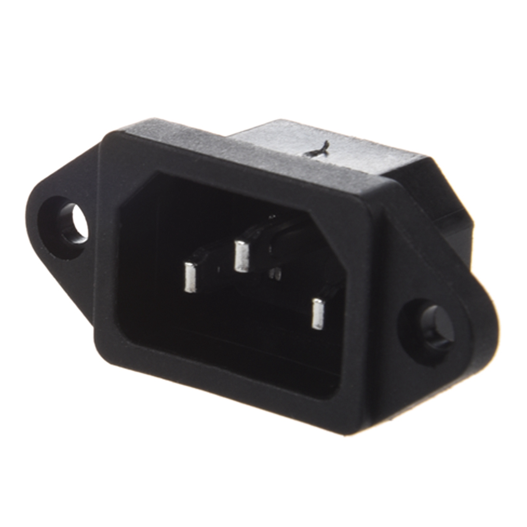 3X IEC 320 C14 Male Plug 3 Pins PCB Panel Power Inlet Socket Connector ...