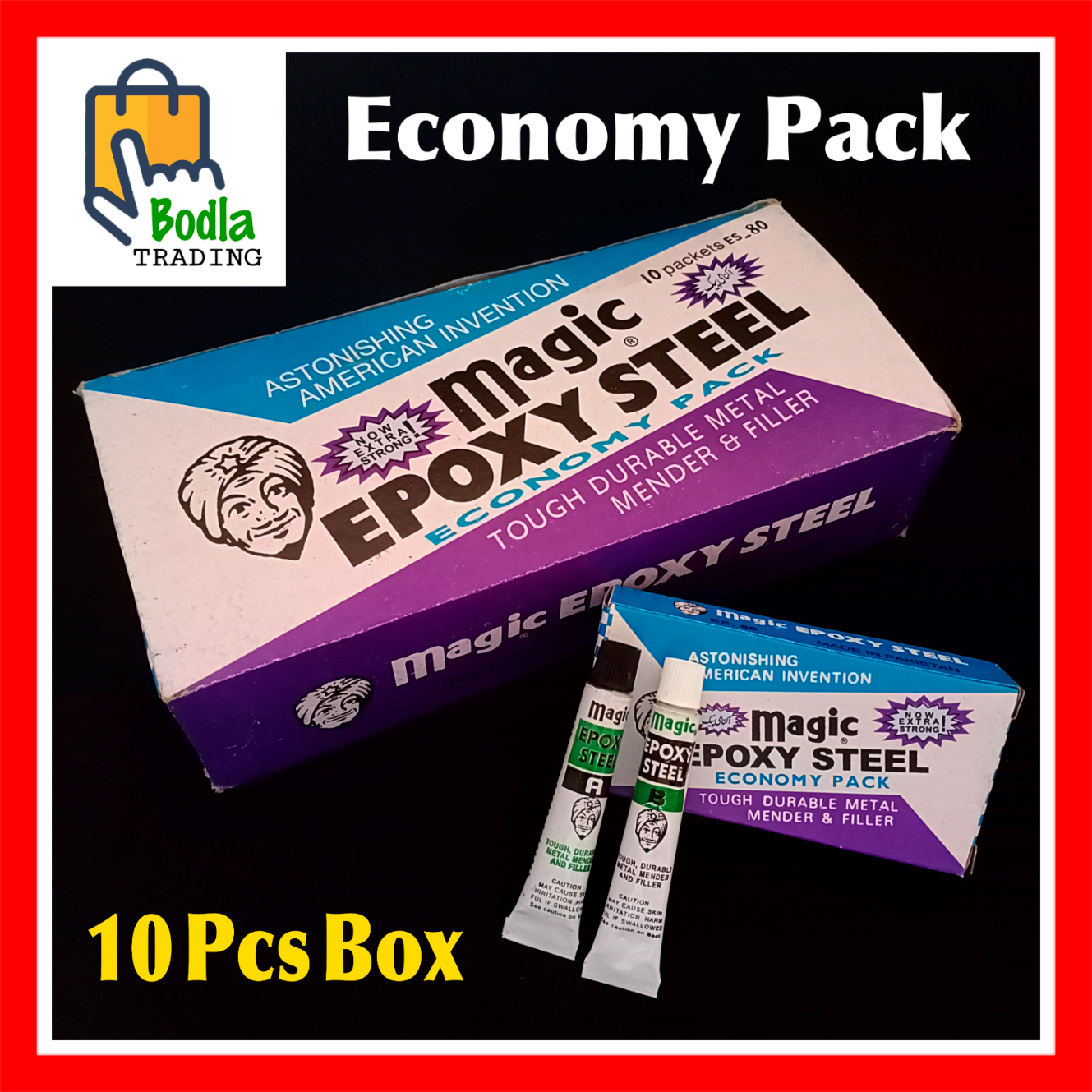 10 Pcs Magic Epoxy Steel Economy Pack (Full Box) | Daraz.pk