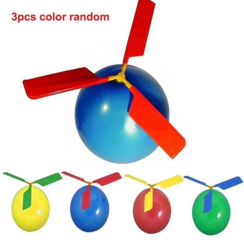 1-10Pcs Creative Balloon Helicopter Toys Children Outdoor Sports Toy ...