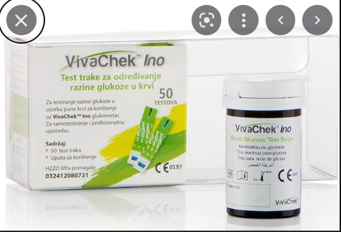 Pack of 50 viva check ino Test Strips for testing and monitoring sugar ...