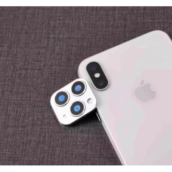 Iphone x to Iphone 11 pro Lens Modified Camera Sticker Metal Protector ...
